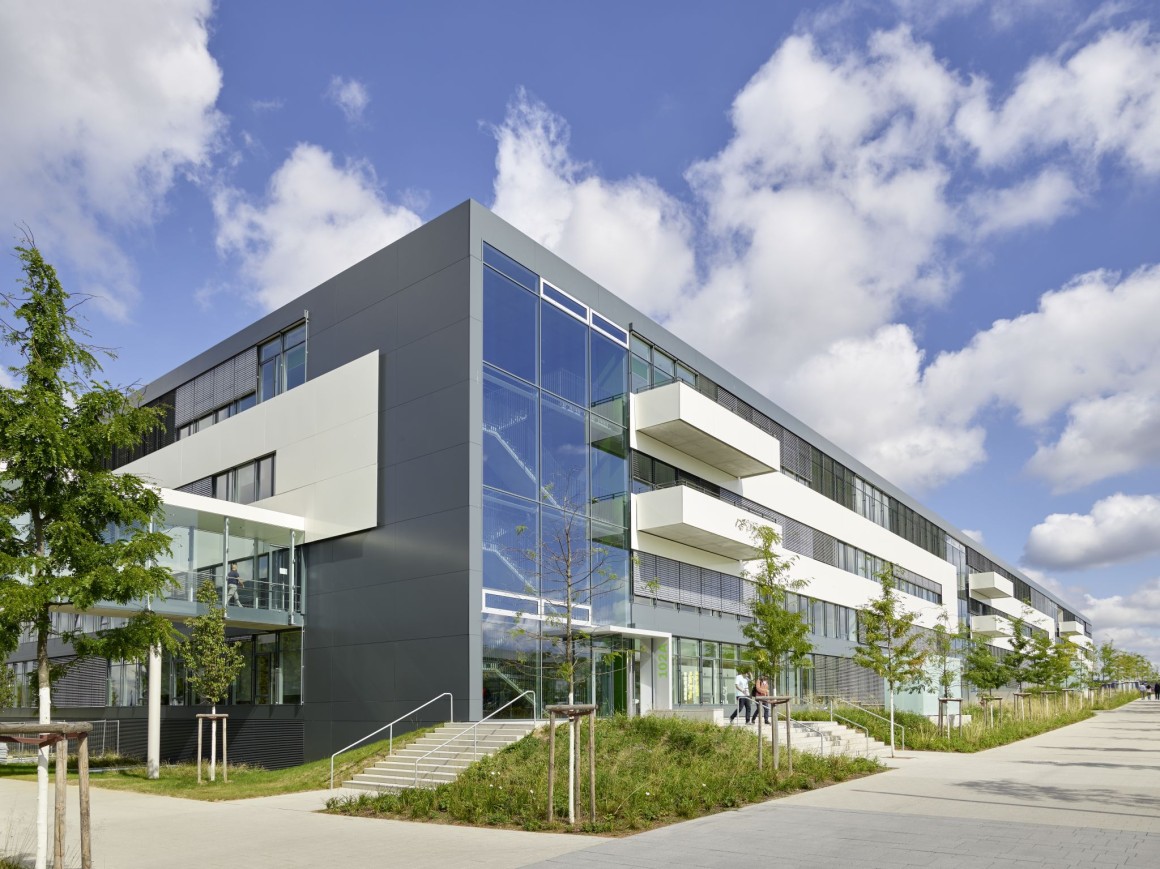 Robert Bosch GmbH office building at the Abstatt engineering location ...