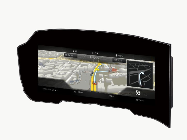 Bosch gets the world’s first curved instrument cluster on the road ...