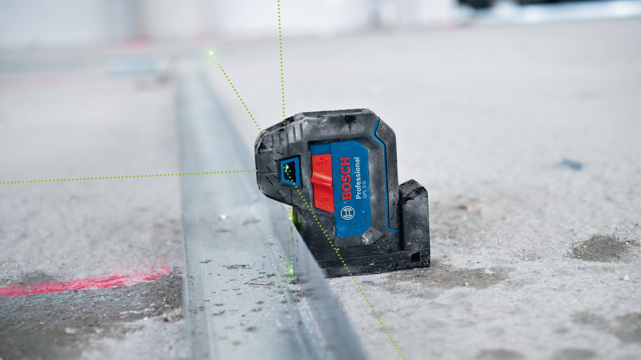 Green laser diode for optimum visibility: New Bosch point laser ...