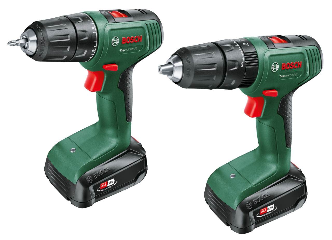 New in the entry-level segment: Bosch EasyDrill 18V-40 and EasyImpact ...