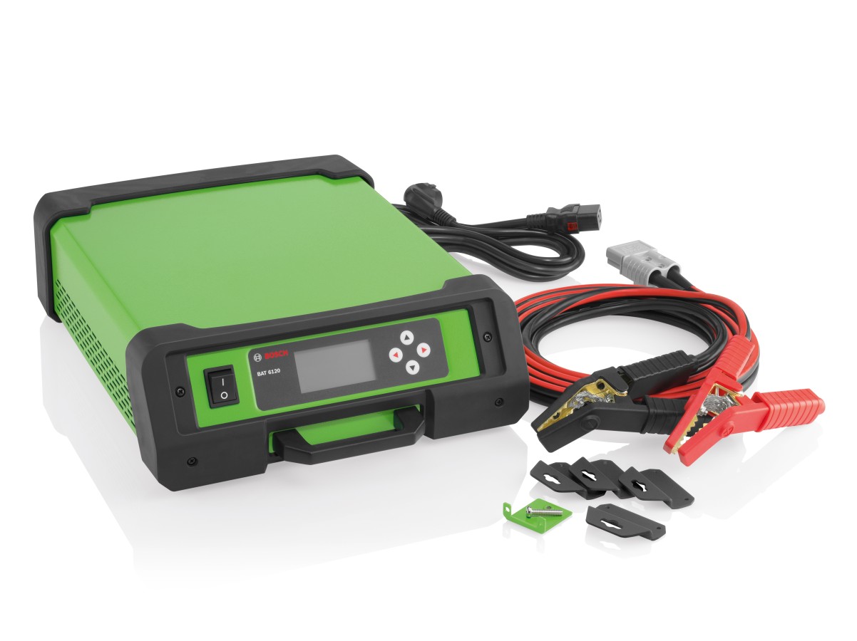 Neuer BAT 6120 von Bosch vereint 12 Volt-Batterielader und Stromversorgung in einem Gerät ...
