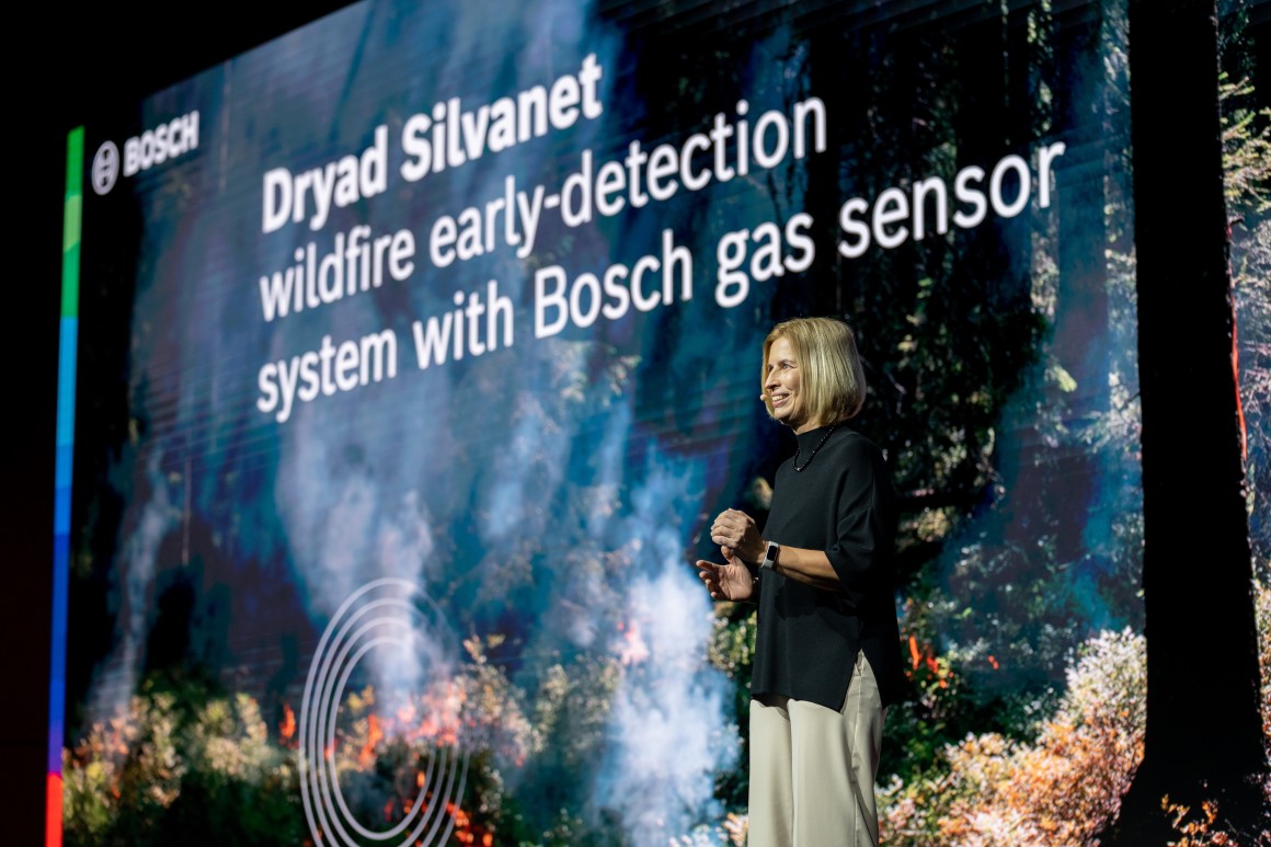 Dr. Tanja Rückert, member of the Bosch board of management, at CES 2023 ...