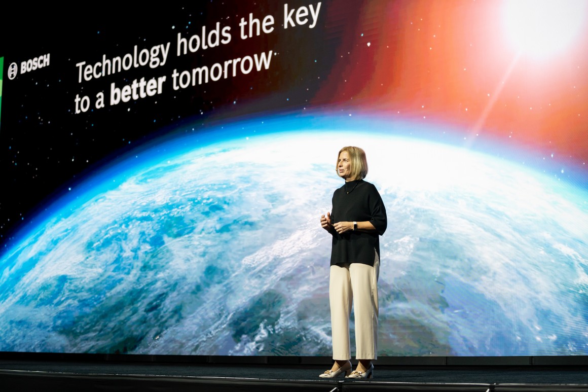 Dr. Tanja Rückert, member of the Bosch board of management, at CES 2023 ...