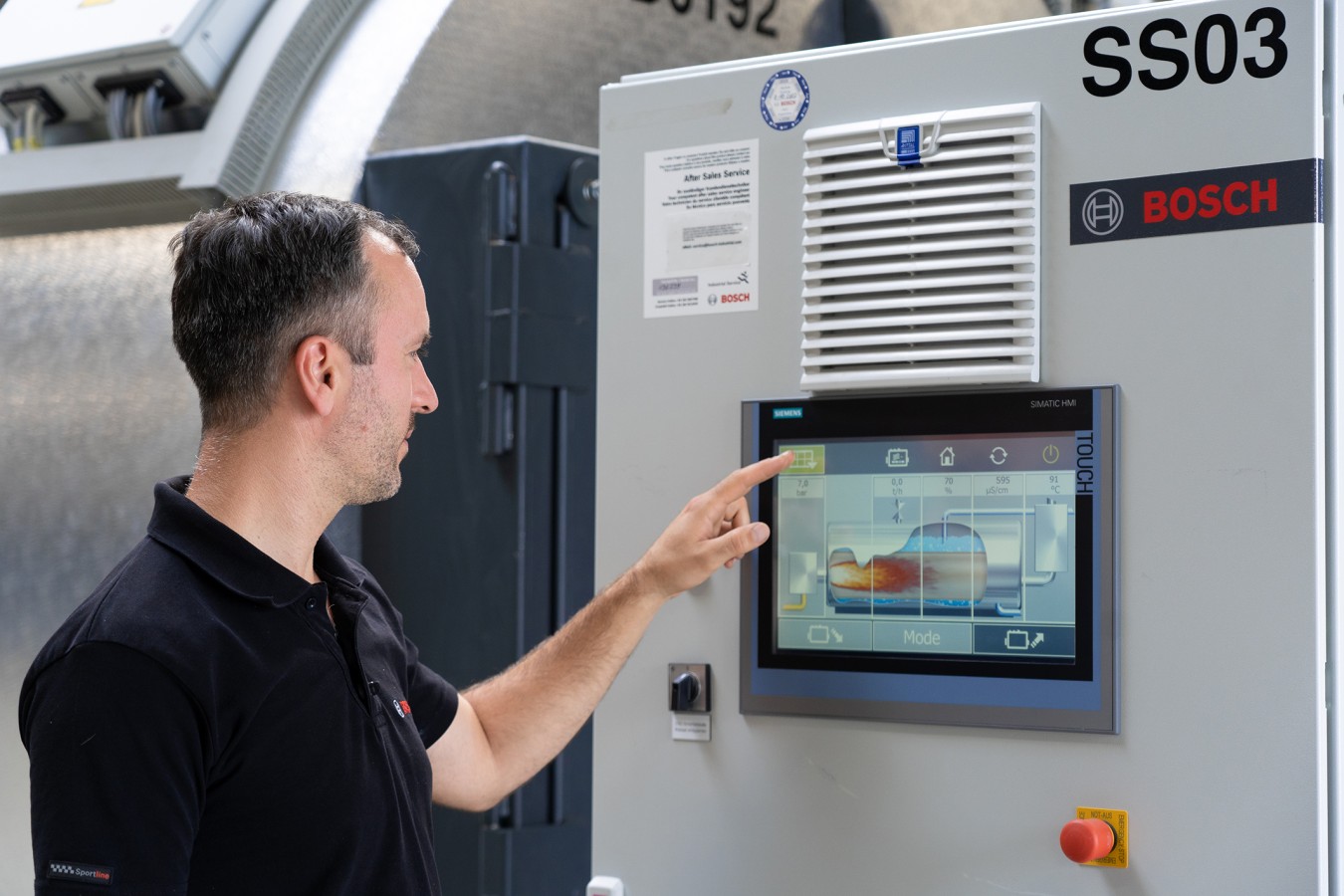 Bosch Industriekessel auf der ISH – Halle 12, C80 - Bosch Media Service