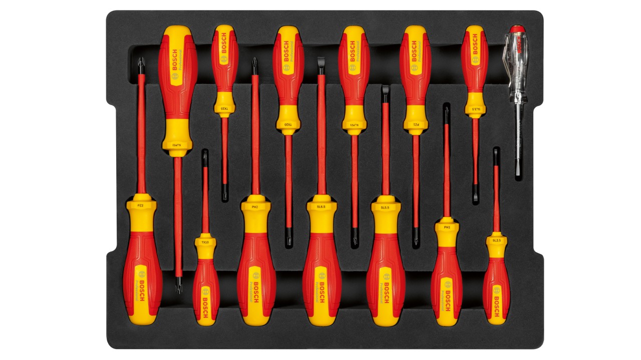 Screwdrivers, pliers, knives, and more: Bosch VDE hand tools for professionals - Bosch Media Service