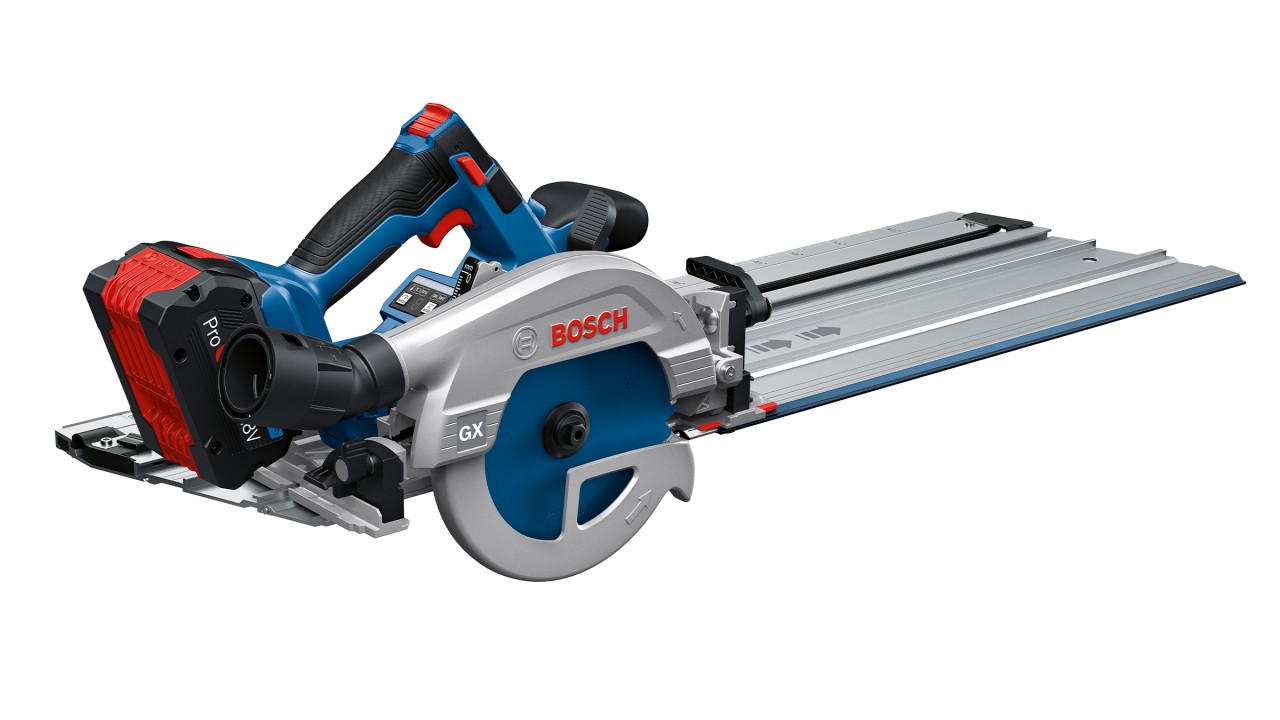New in the Professional 18V System: First Bosch cross-cutting guiderail ...
