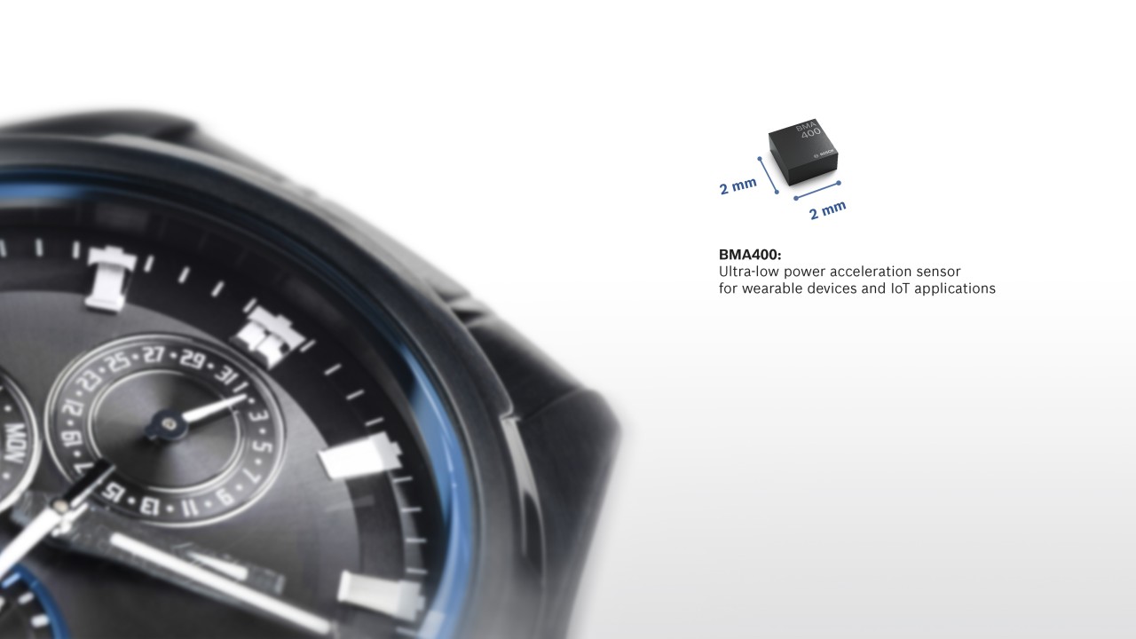 Ces 2018 Bosch Launches Bma400 Ultra Low Power Accelerometer For Wearables And Iot Applications 