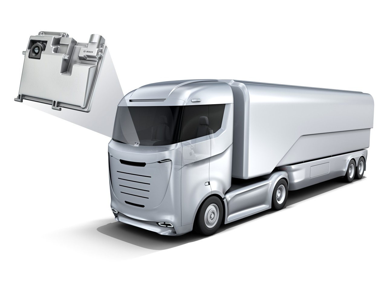 Caminhão equipado com câmera ulti purpose camera multi purpose - Bosch ...