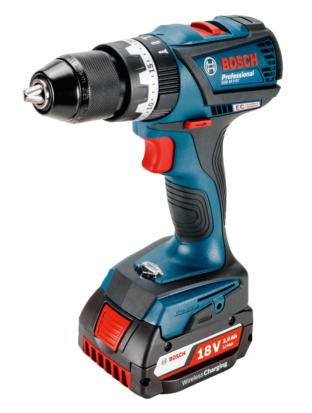 Parafusadeira/furadeira de impacto GSB 18V EC - Bosch Media Service Brasil