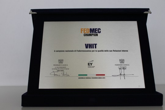 VHIT Spa riceve il Premio Federmeccanica 2016 - Bosch Pressportal