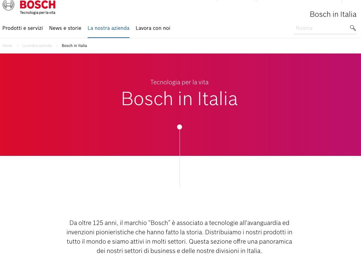 Bosch Italia rinnova i suoi canali di comunicazione - Bosch Pressportal