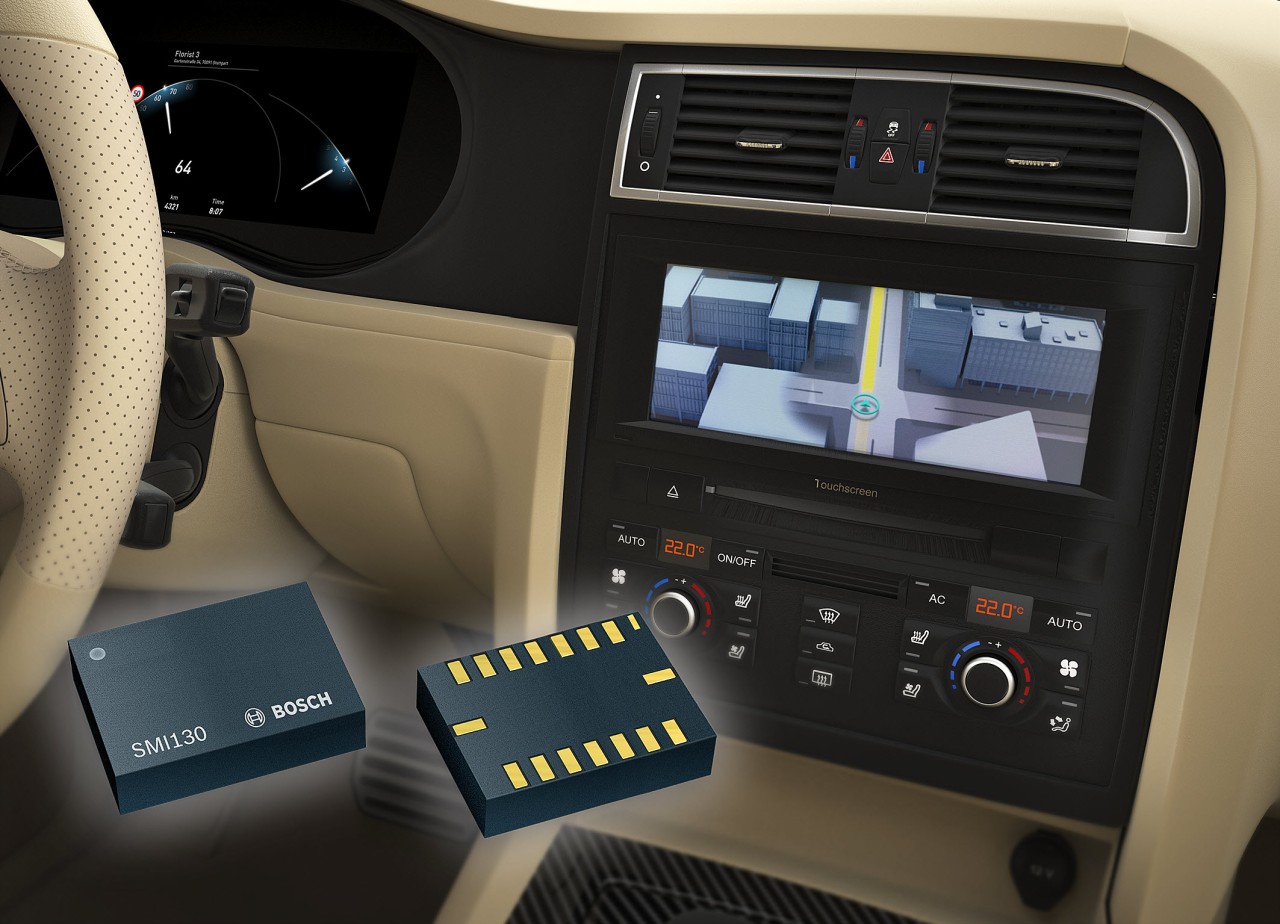 Bosch combined inertial sensor SMI130 for automotive applications ...