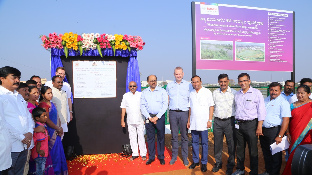 Bosch breathes life into Shyanumangala Lake in Bidadi - Bosch Media ...