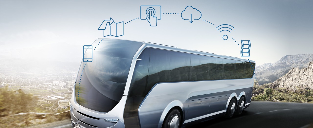 Bosch macht die Buskabine zum Entertainmentcenter - Bosch Media Service